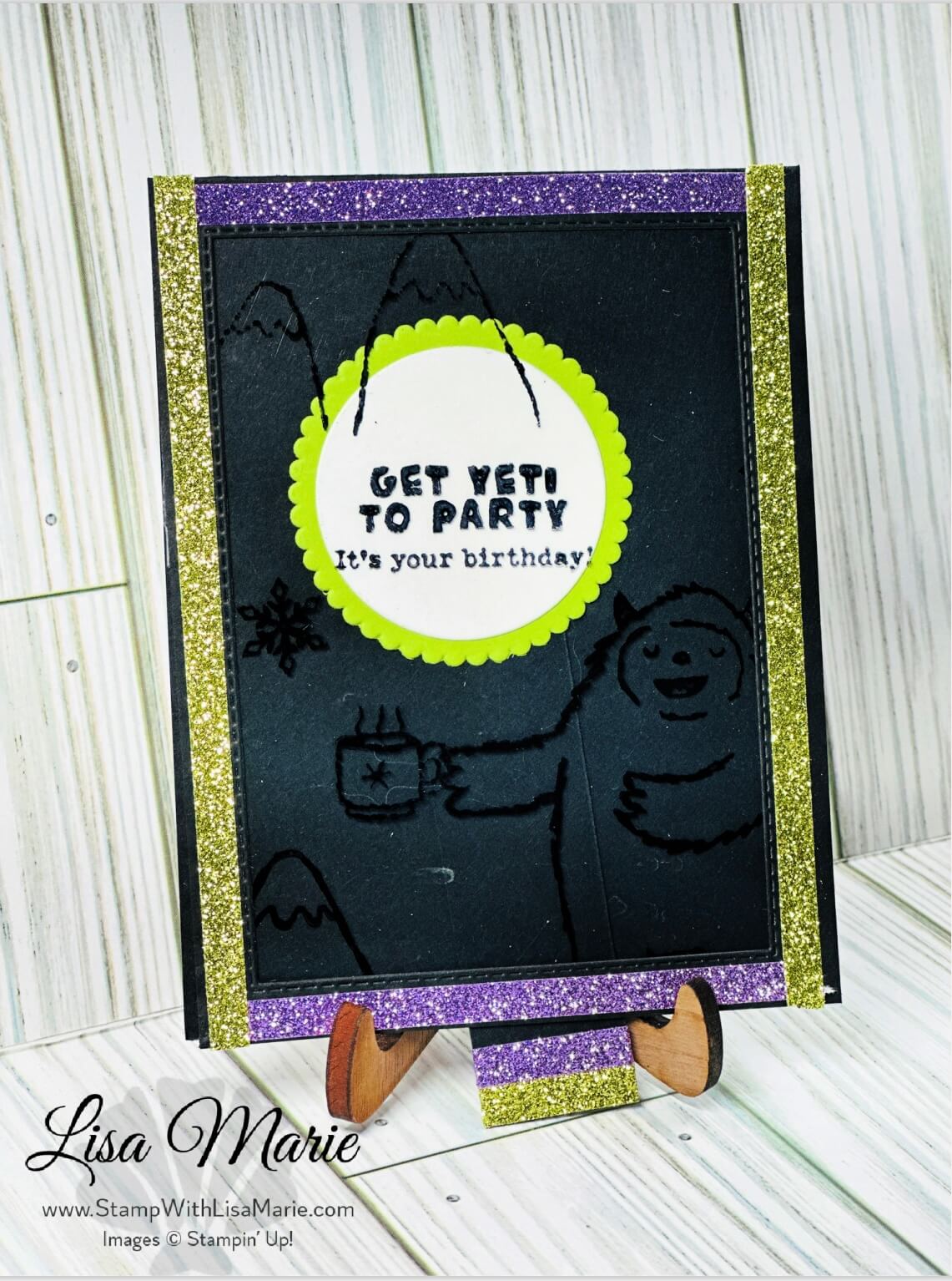 Yeti to Party Flashlight Technique - Lisa Marie Smith, Stampin' Up ...